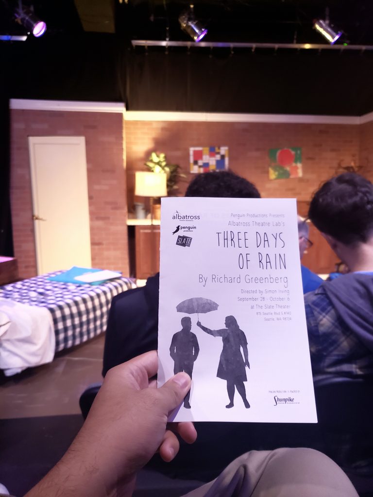 Three Days of Rain – Play – Slate Theatre – Shows I've Seen | Theatre ...