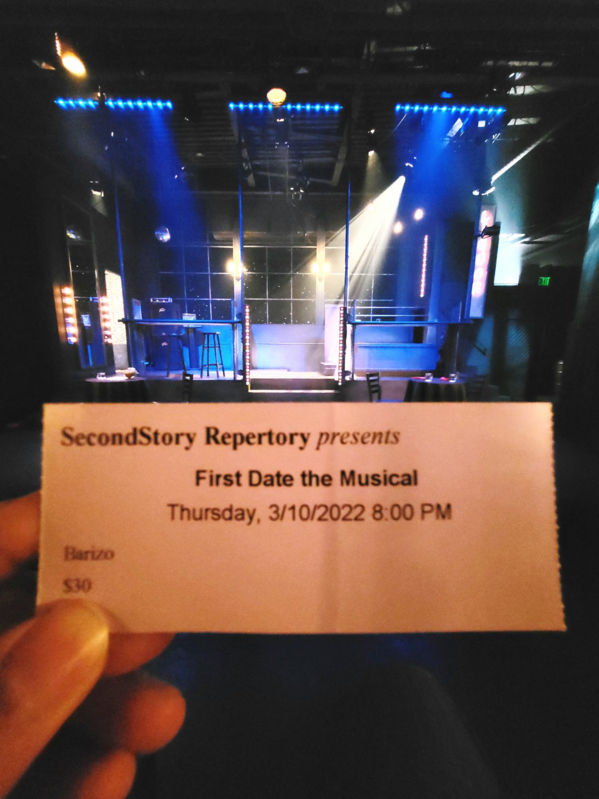 First Date – Musical – SecondStory Repertory Theatre – Shows I've Seen ...