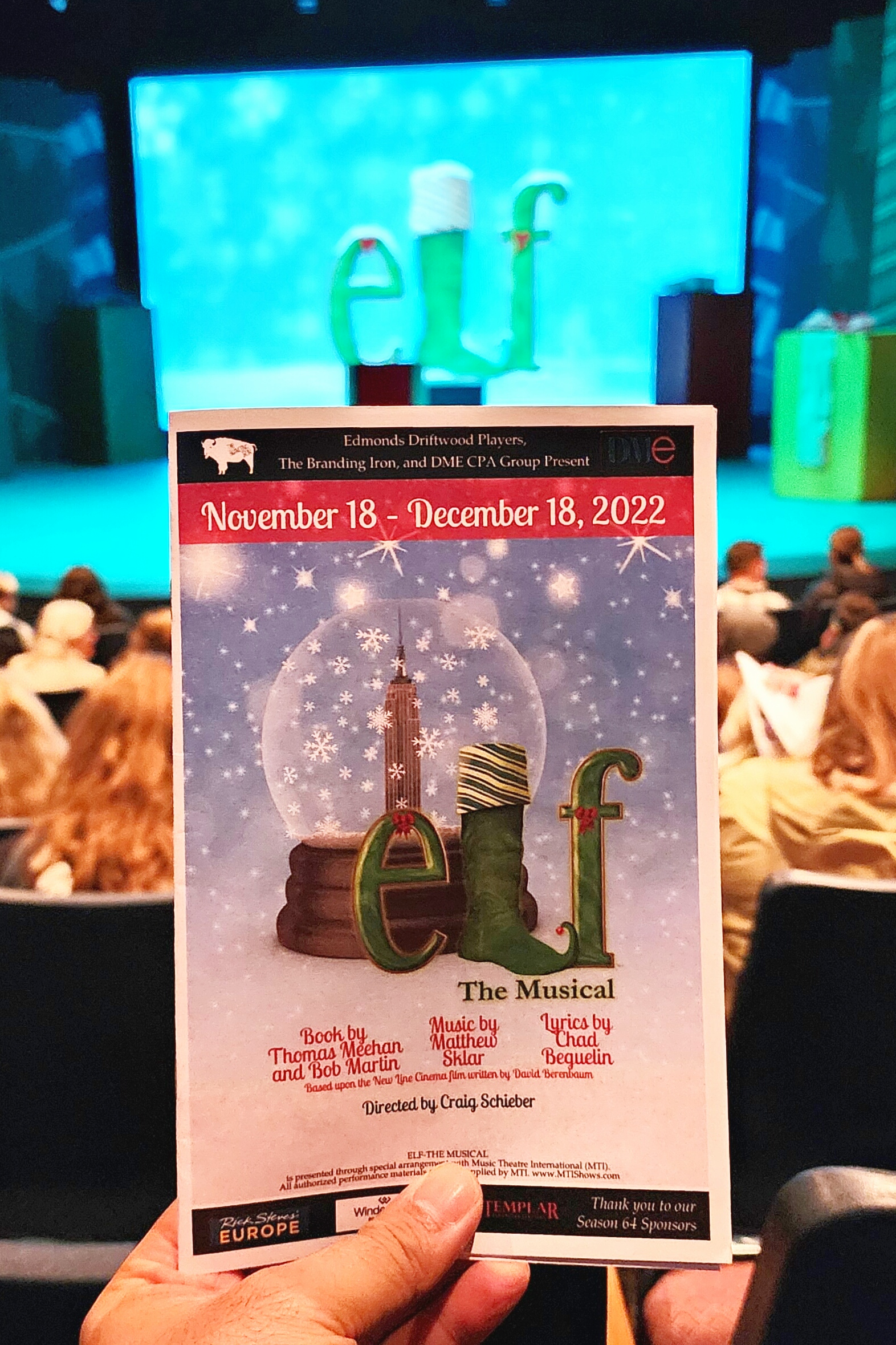 Elf – Musical – Edmonds Driftwood Players – Shows I've Seen | Theatre ...