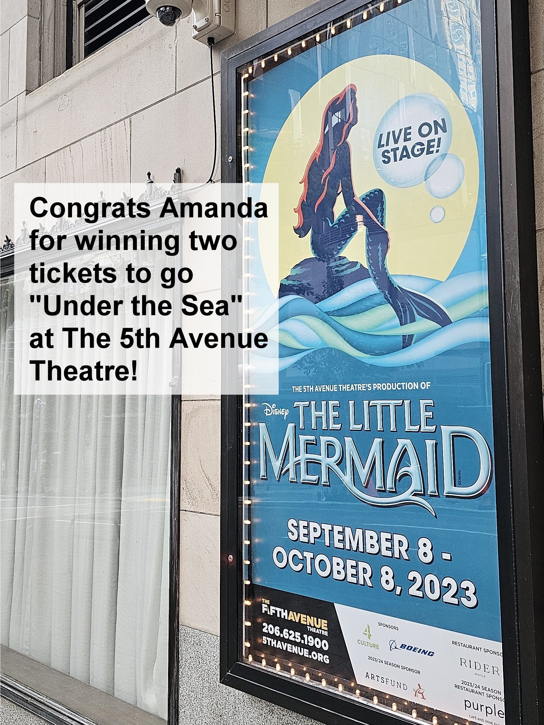 Contest Winner – The Little Mermaid – The 5th Avenue Theatre – Shows I ...