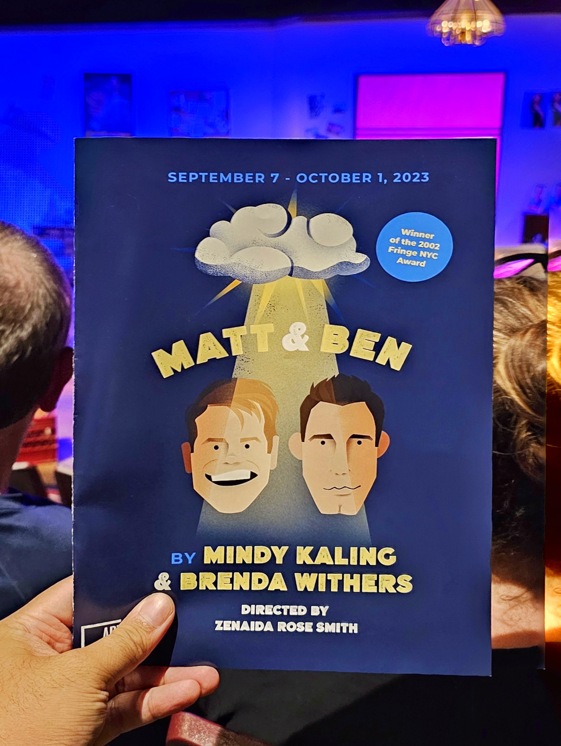 Preview Post – Matt & Ben – Play – ArtsWest – Shows I've Seen | Theatre Reviews