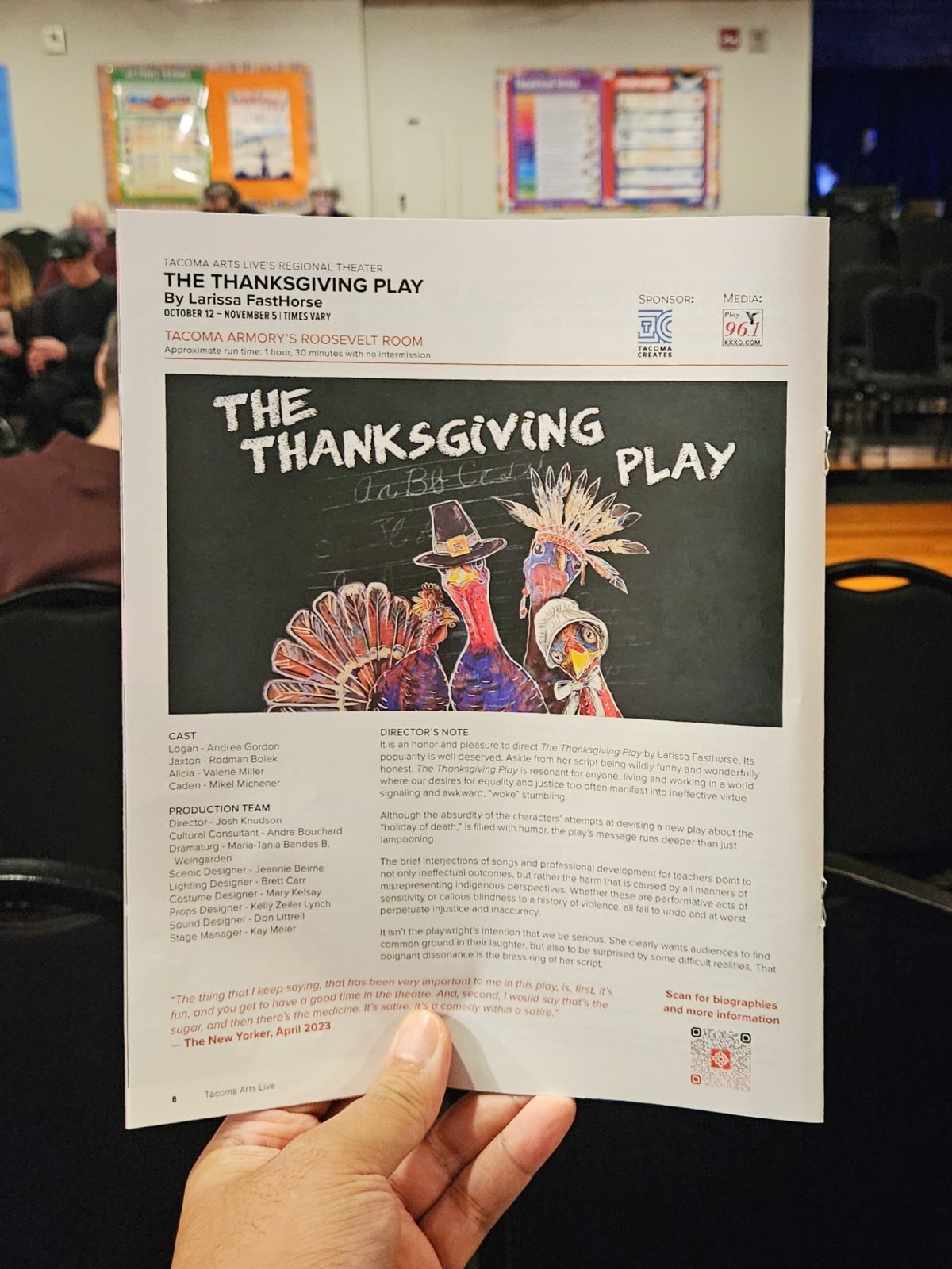 Preview Post – The Thanksgiving Play – Tacoma Arts Live – Shows I've ...