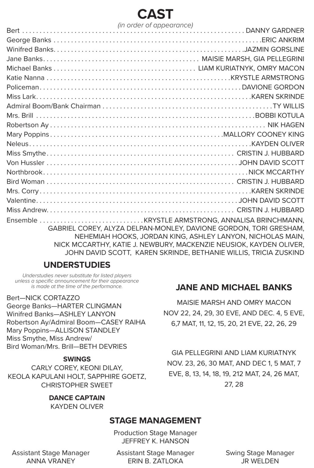 Disney & Cameron Mackintosh’s Mary Poppins – Musical – Review – The 5th Avenue Theatre – Shows I ...