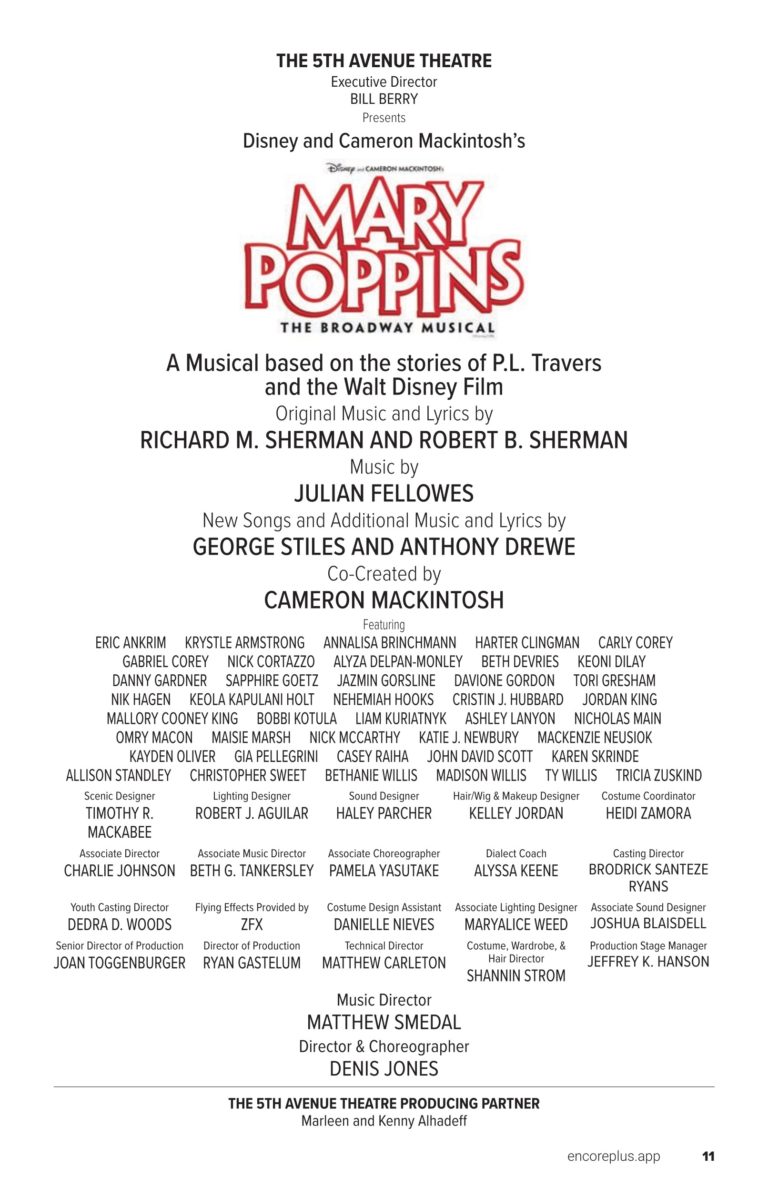 Disney & Cameron Mackintosh’s Mary Poppins – Musical – Review – The 5th ...